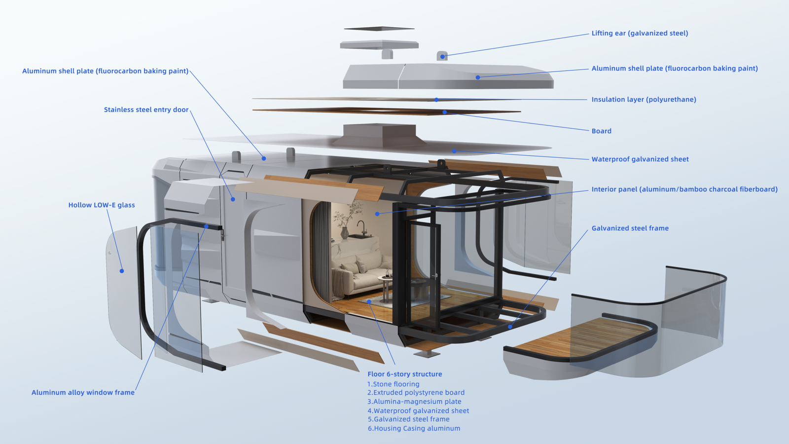 Modular Capsule House, Mobile Building Modular Office | GLAM|The ...