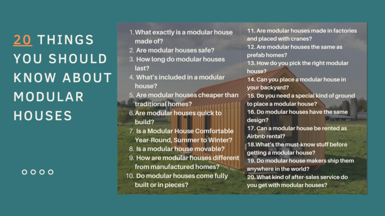 20 Things You Should Know about Modular Houses
