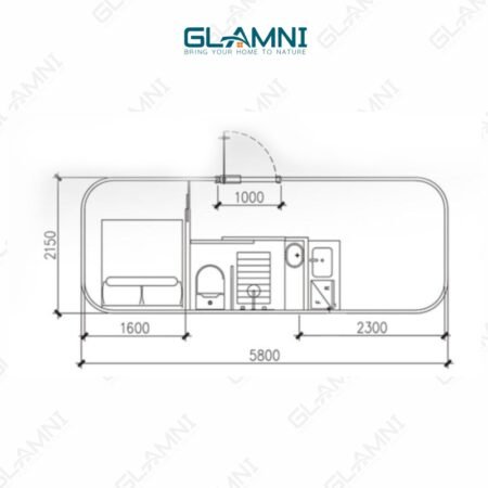 Modern Capsule House T30, prefab house, mobile home